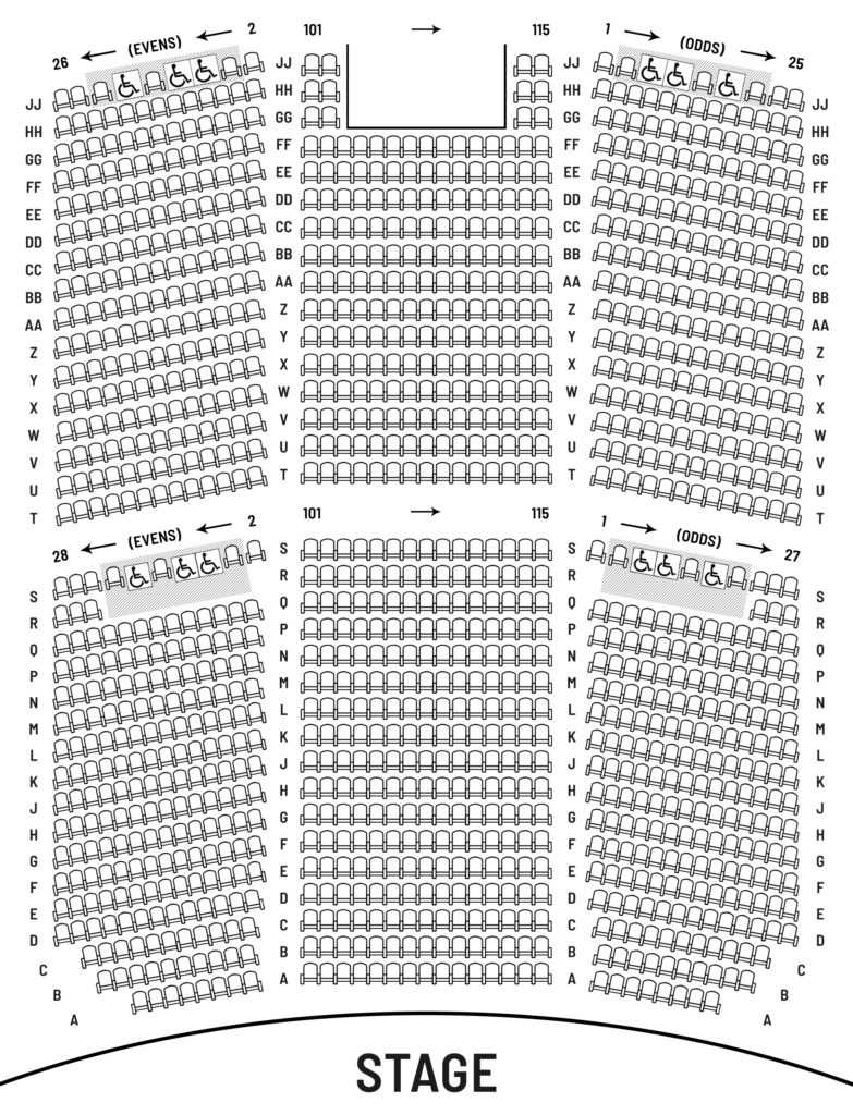 Seating Chart | Lansdowne Theater